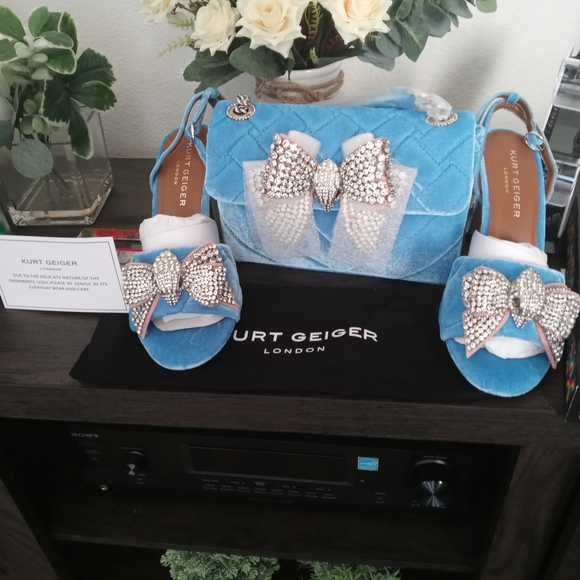 Kurt Geiger | Shoes | Kurt Geiger Shoepurse Set In Baby Blue Color ...